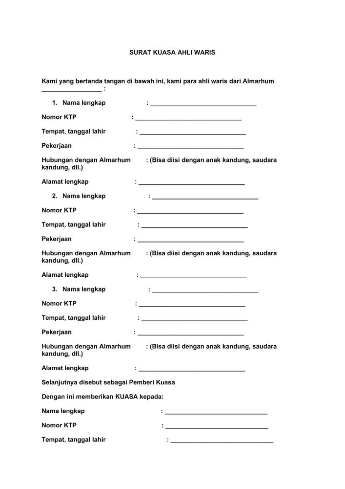 9 Contoh Surat Kuasa Lengkap dengan Cara Membuatnya
